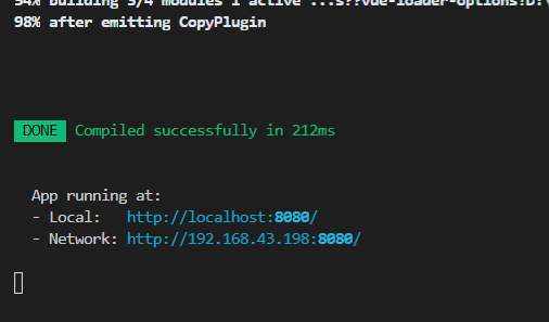 VueCLi跑项目时卡在98% after emitting CopyPlugin无法运行_emitting (after emit prerenderspaplugin)-CSDN博客