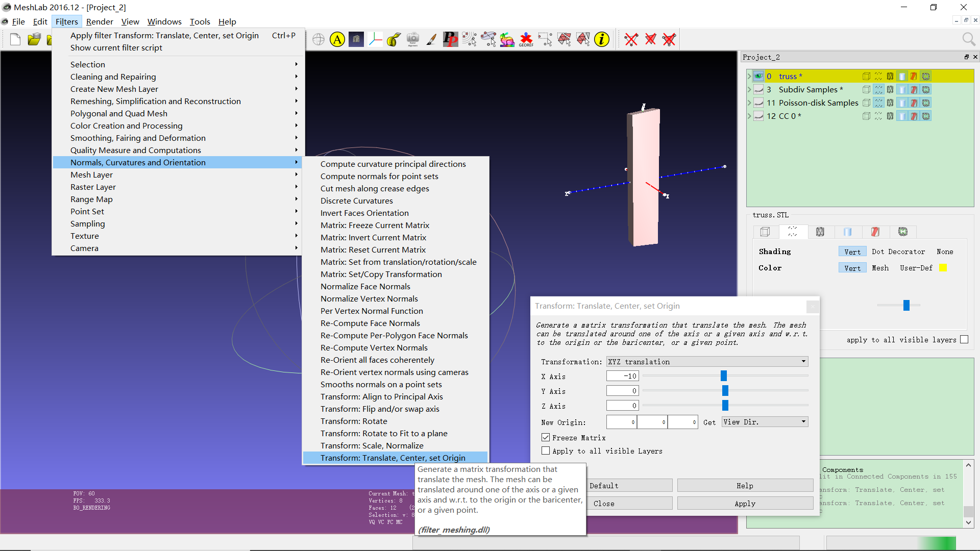 Meshlab常用操作记录_meshlab测量模型尺寸-CSDN博客