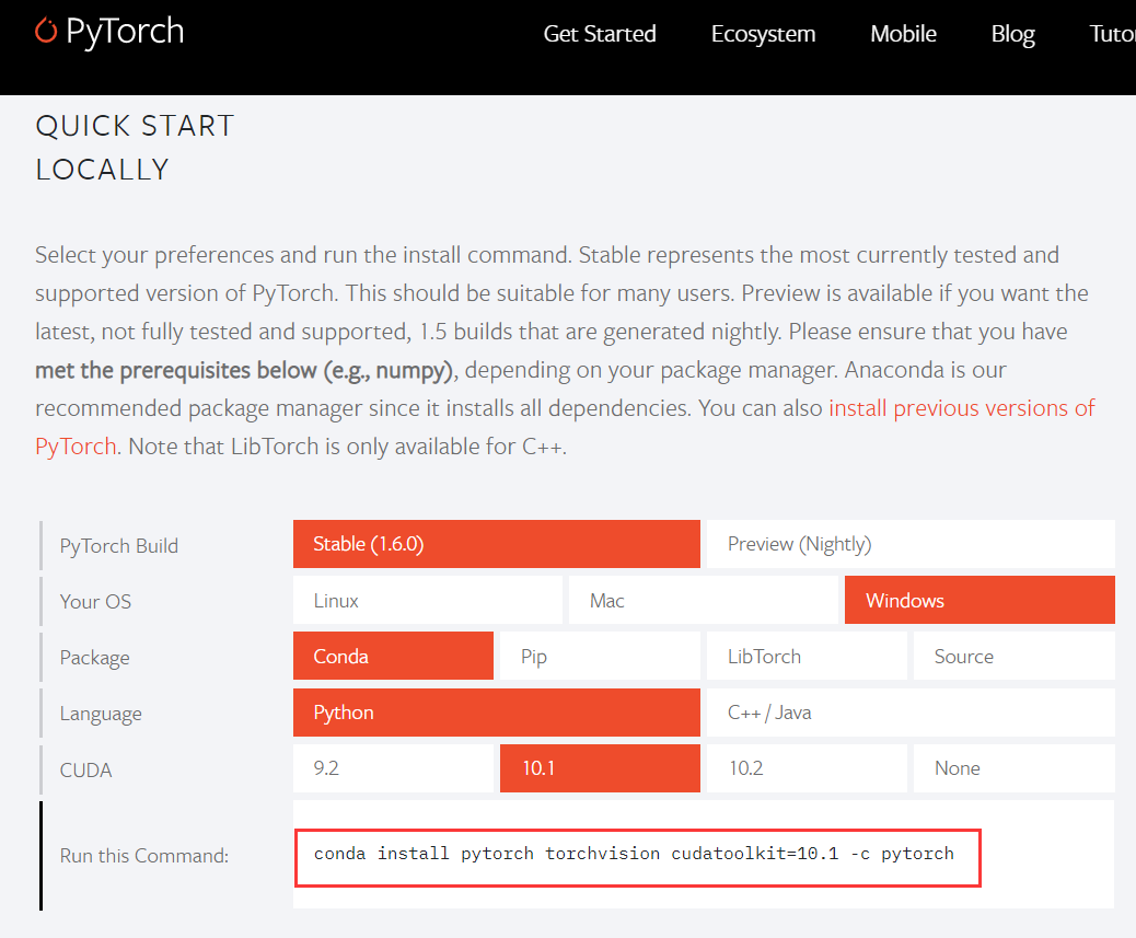 yolov5笔记（1）——安装pytorch_GPU（win10+anaconda3）_Pangaroo的博客-CSDN博客