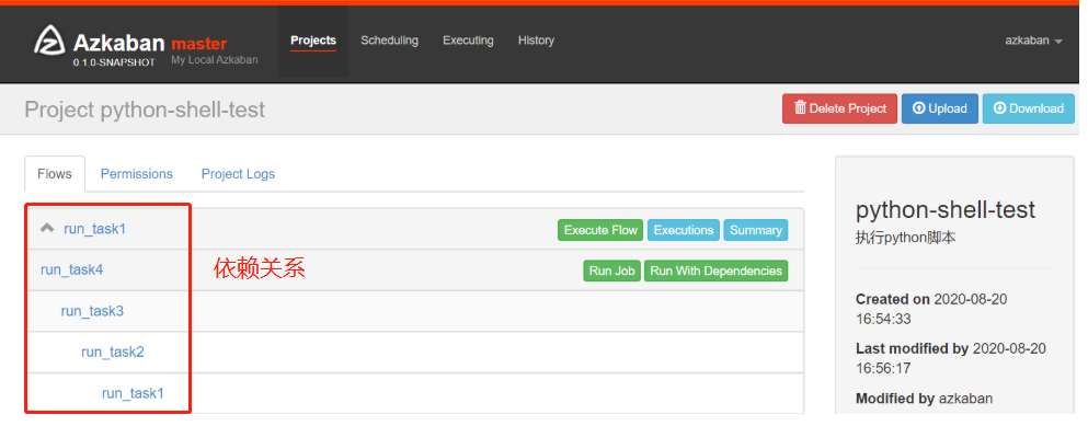 Azkaban工作流调度器(二)执行python工作流_azkaban调度python-CSDN博客