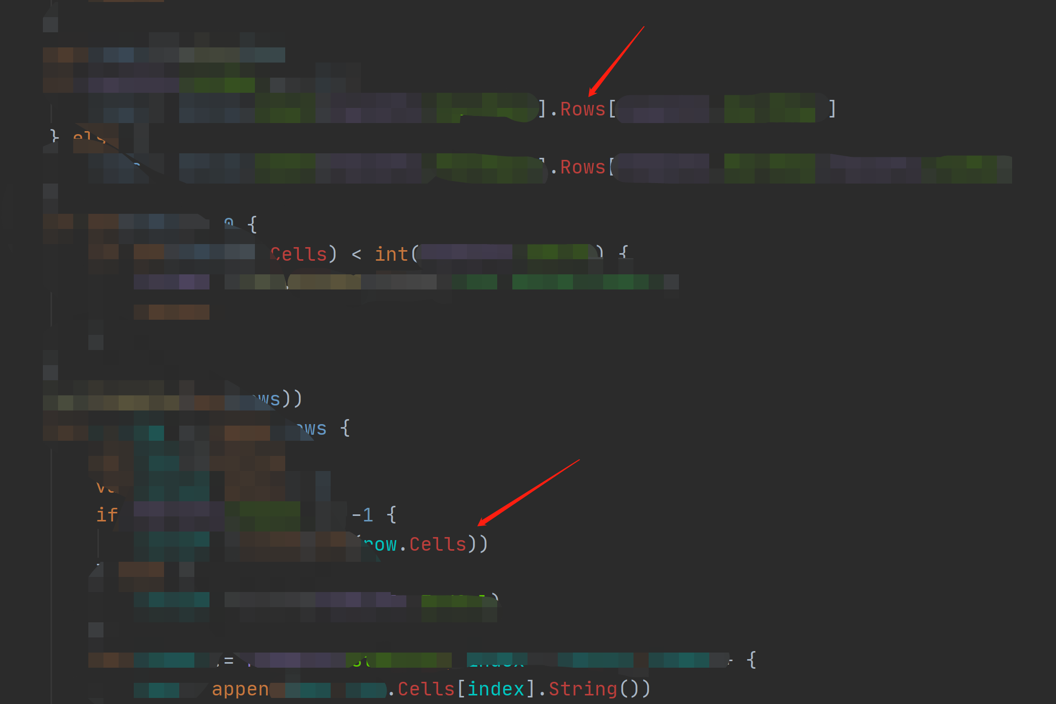 死磕row.Cells undefined (type *xlsx.Row has no field or method_七里香-CSDN博客