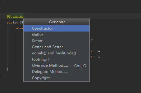 Android Studio 基础 之 一键快速实现一个类的 构造函数、getter、Setter 和 toString() 函数的快捷方式_安卓 类快速tostring 的方法-CSDN博客
