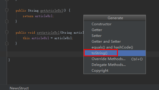 Android Studio 基础 之 一键快速实现一个类的 构造函数、getter、Setter 和 toString() 函数的快捷方式_安卓 类快速tostring 的方法-CSDN博客