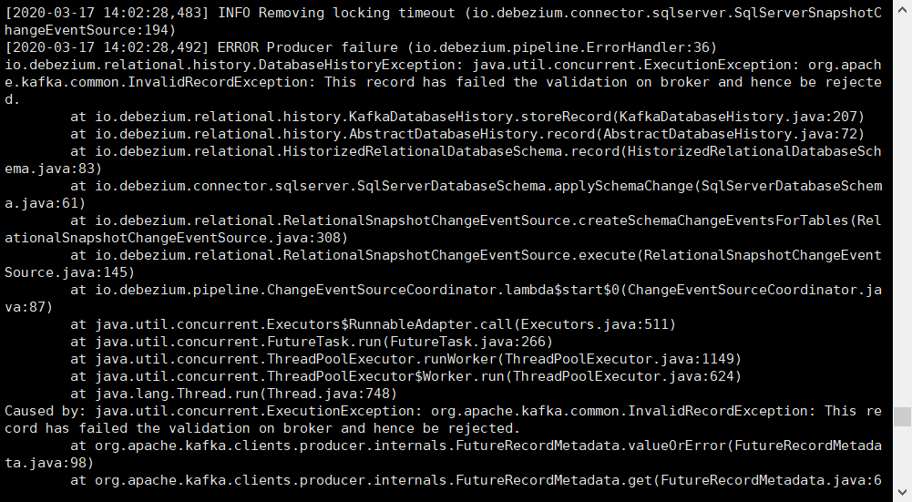 《Debezium系列》Debezium-SqlServer的配置踩坑_debezium sqlserver-CSDN博客