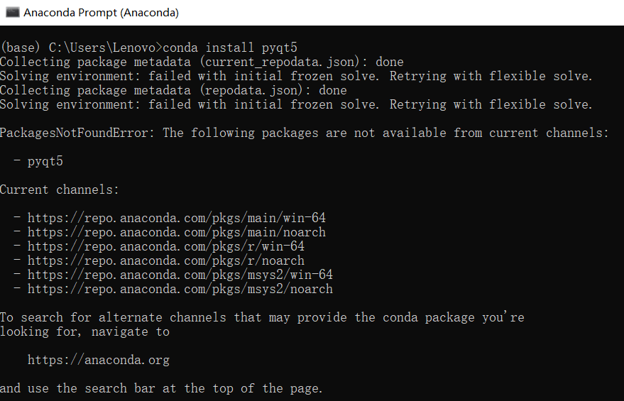 anaconda安装pyqt5后，spyder无法打开的问题以及pyqt5正确安装方法_pyqt5-tools spyder-CSDN博客