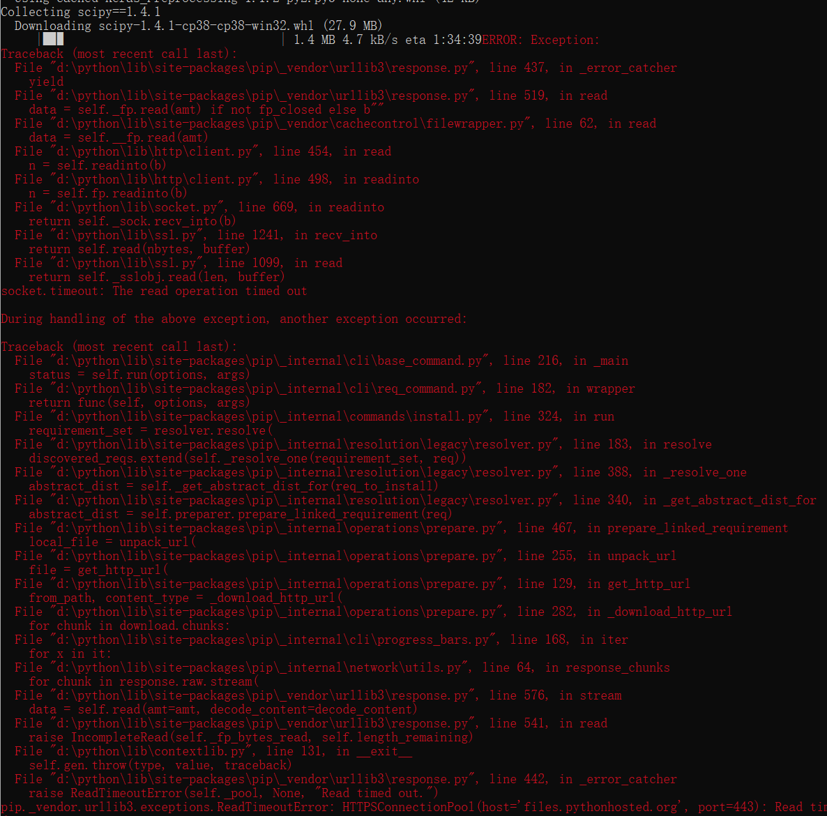 python安装第三方库（包）时报错Read timed out的解决方法_com.chaquo.python:gradle:12.0.0-CSDN博客