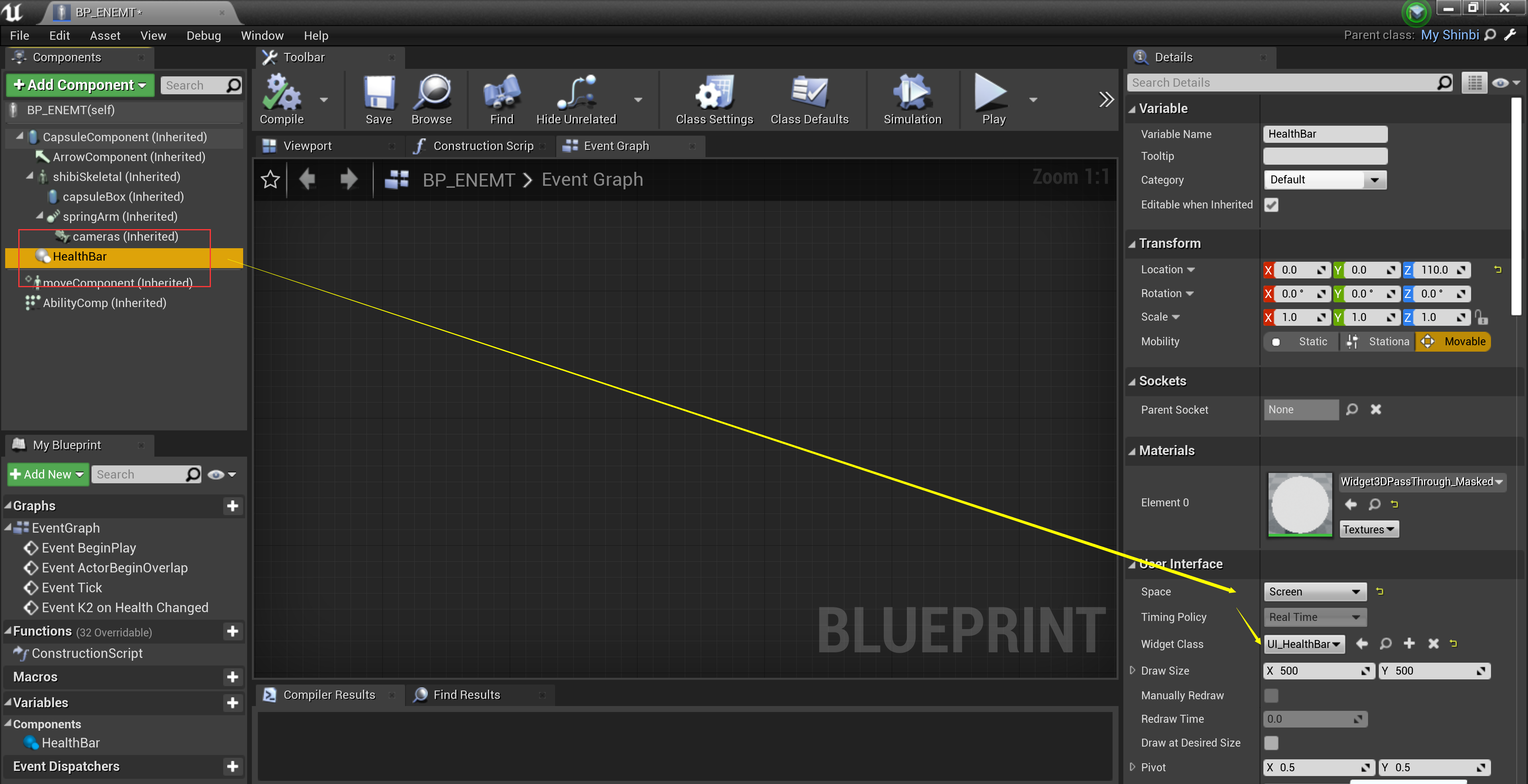Unreal Engine 4 —— GAS系统学习 （八） 为敌人增加血条并关联伤害数据_unreal 角色 血条-CSDN博客