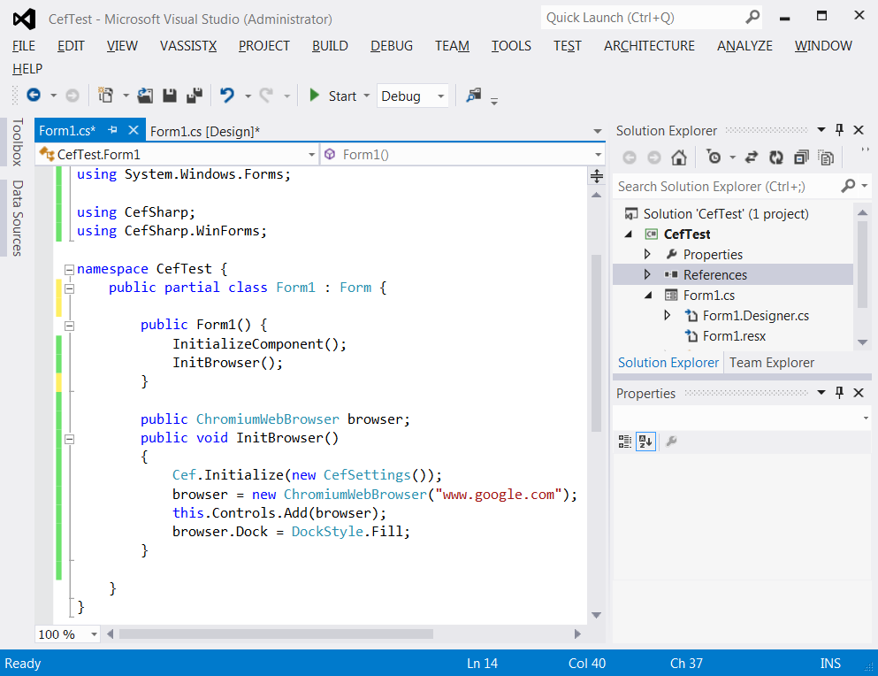 使用 CefSharp 在 C# App 中嵌入 Chrome 浏览器_c# 内嵌谷歌浏览器-CSDN博客