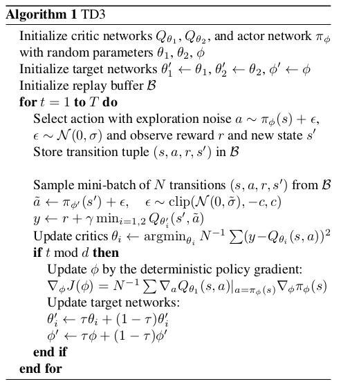 强化学习 14 —— TD3 算法详解与 tensorflow 2.0 实现_强化学习 td3-CSDN博客