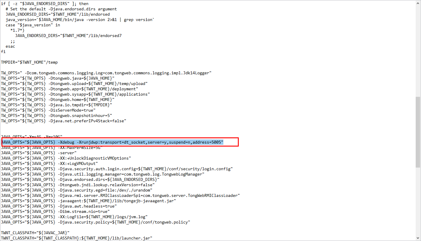 看我如何使用idea对部署在测试环境TongWeb服务器内项目进行远程调试_tongweb远程idea debug-CSDN博客