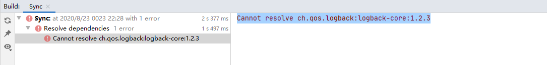 Spring Boot233 启动报错 Cannot Resolve Chqoslogbacklogback Core123cannot Resolve Chqos