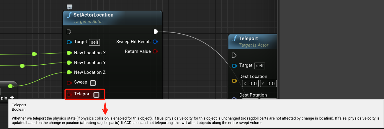 UE4之SetActorLocation节点中的Sweep和Teleport的说明和解释_setactorlocation sweep-CSDN博客