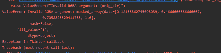 Raise Valueerrorf“invalid Rgba Argument Origcr “raise Valueerrorf Cr Is Not A Valid 