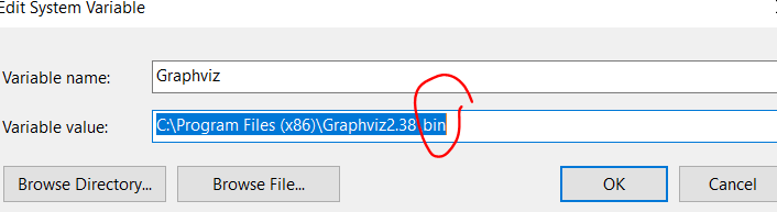 failed to execute [‘dot‘, ‘-Tpdf‘, ‘-O‘, ‘pengunis‘], make sure the Graphviz executables are on ...