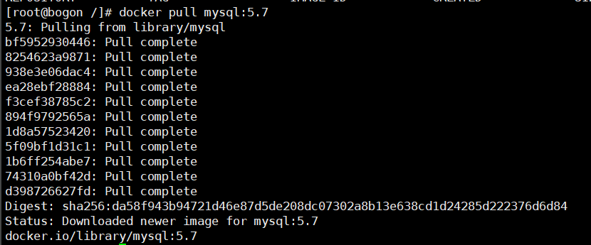 centos7-docker安装mysql5.7_9、在公共仓库使用docker pull下拉centos7镜像、mysql5.7镜像,并查看结果-CSDN博客