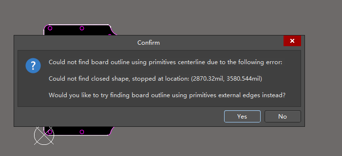 使用Altium Designer报错的处理记录 2 ：could not find board outline using ...
