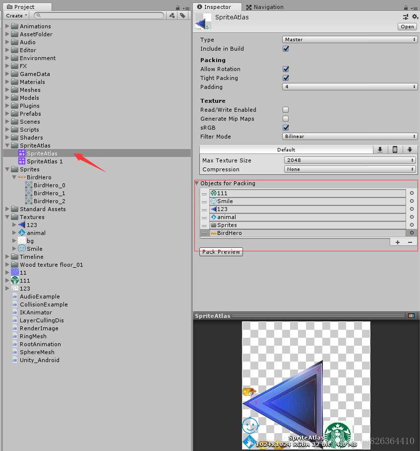 Sprite Atlas使用介绍_unity spriteatlas怎么转化为图片-CSDN博客