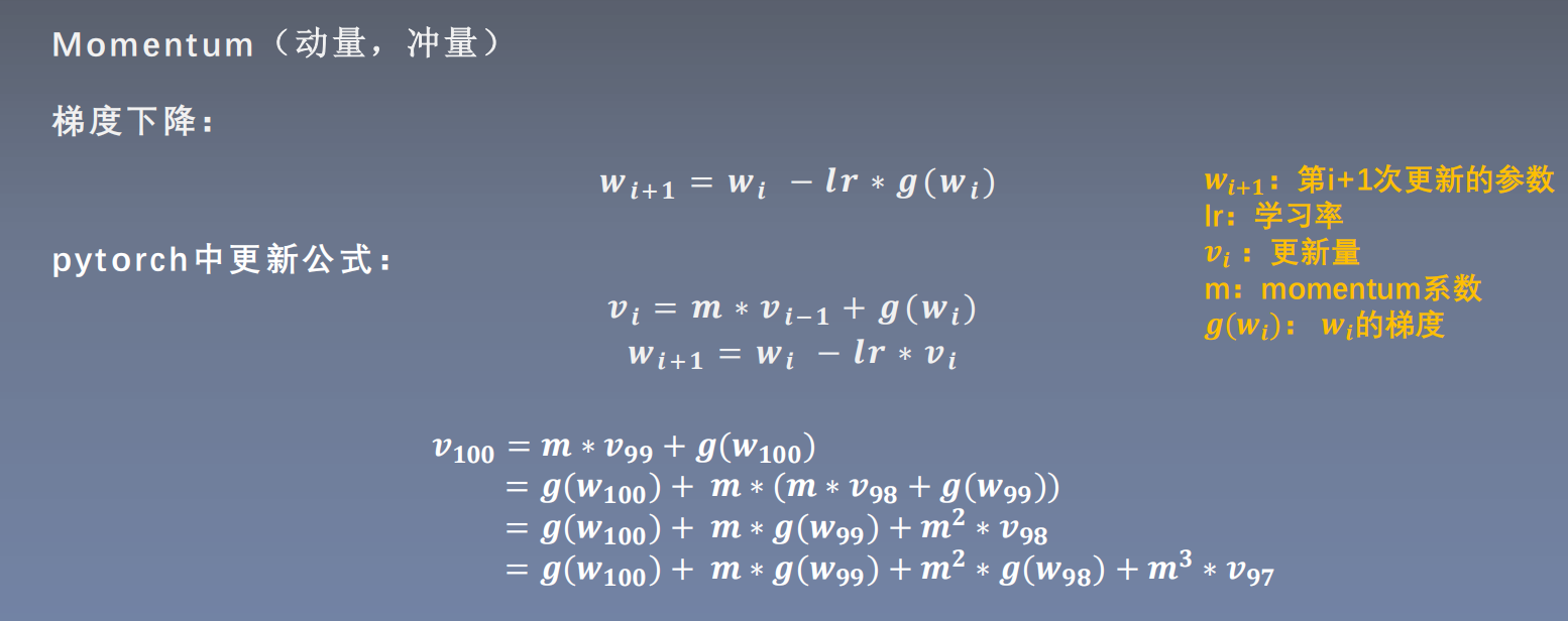 Pytorch——momentum动量_pytorch momentum-CSDN博客