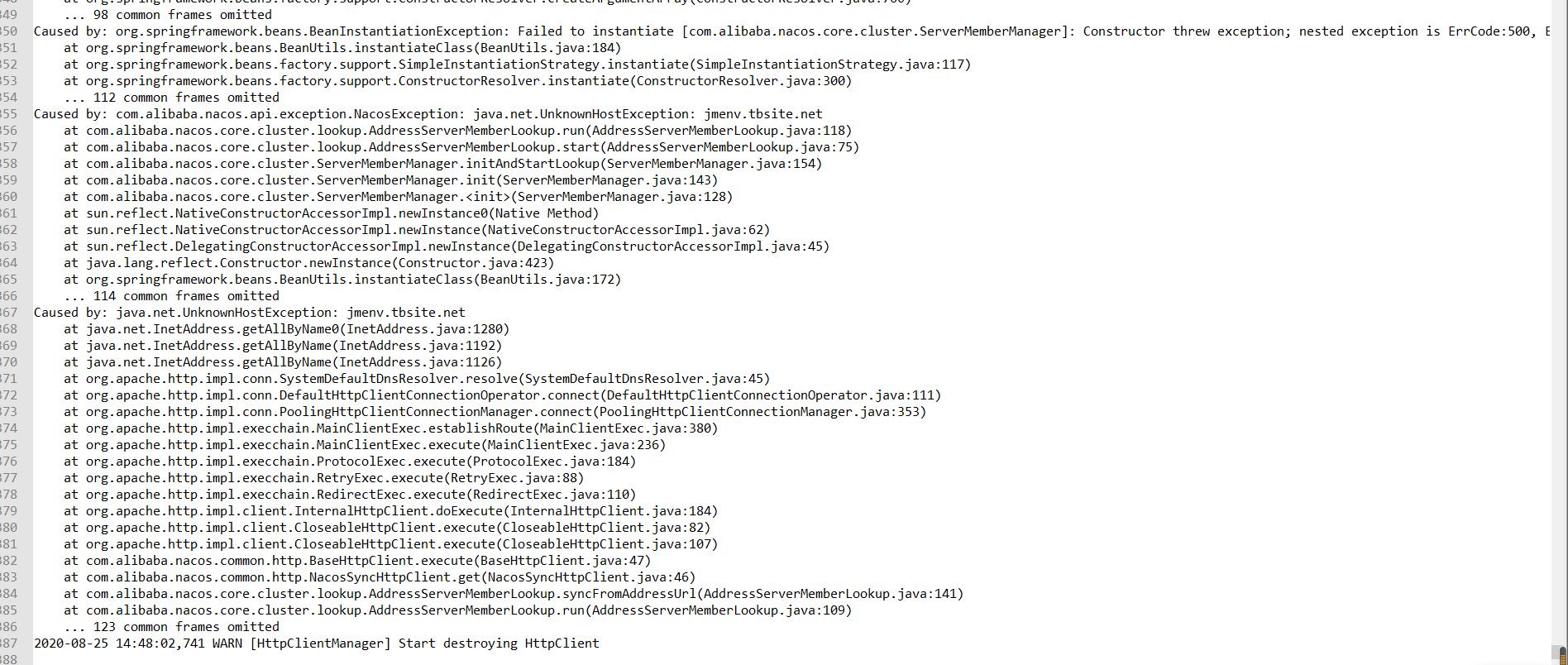 Nacos java.net.UnknownHostException: jmenv.tbsite.net 问题处理 - 程序员大本营