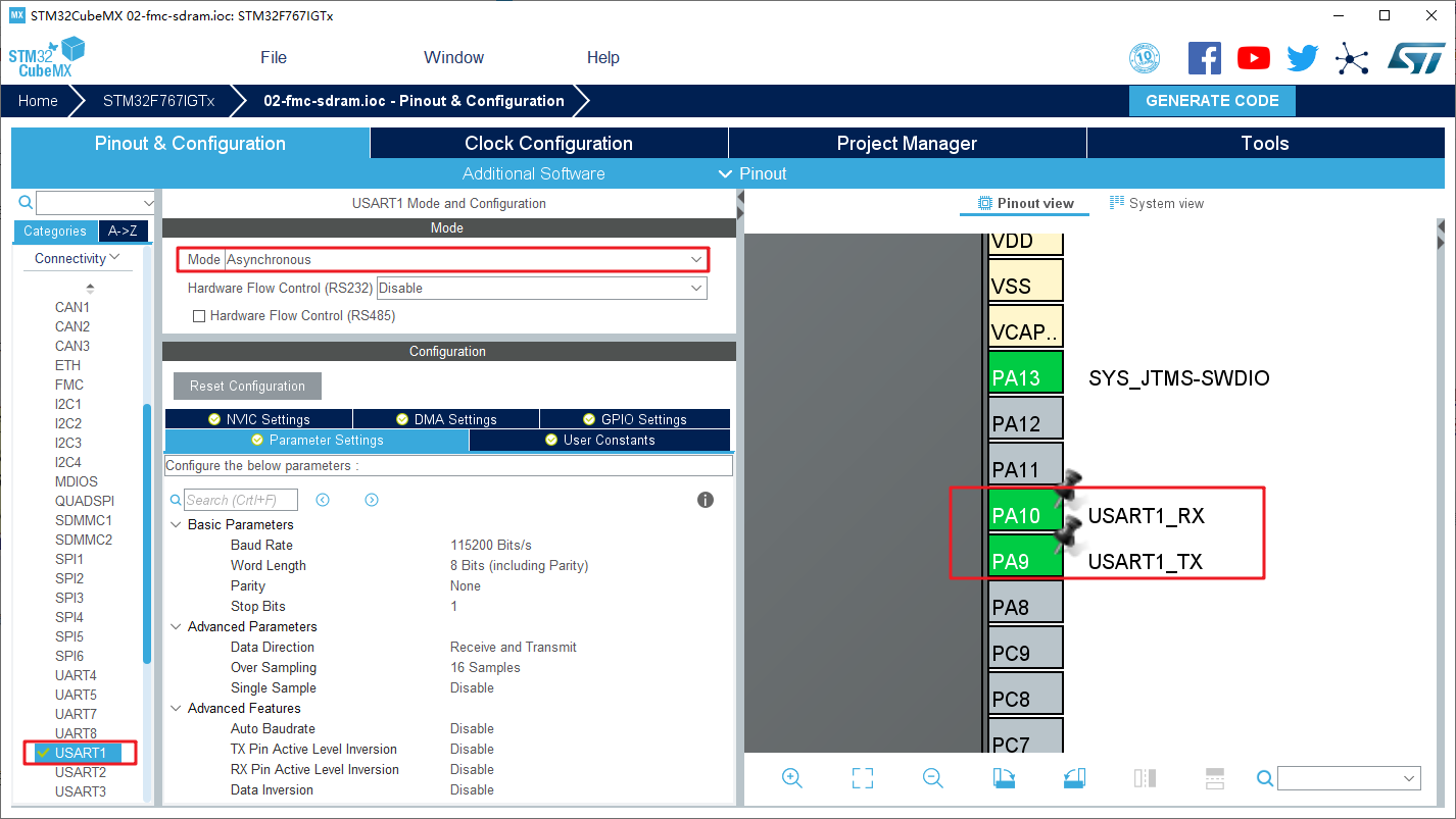 stm32cubemx读写SDRAM-W9825G6KH-CSDN博客