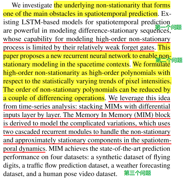 时空序列预测之Memory In Memory: A Predictive Neural Network for Learning Higher-OrderNon-Stationarity ...