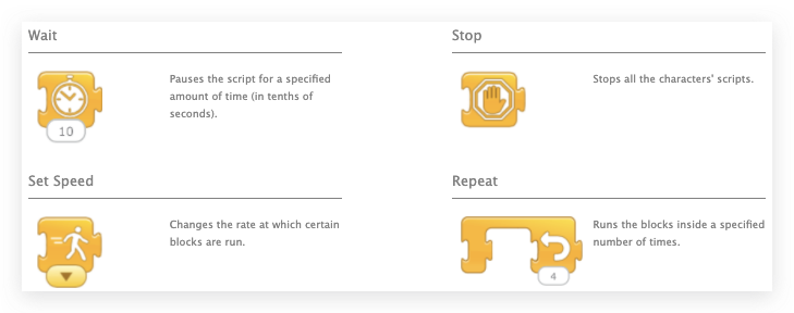 跳妹儿学编程之ScratchJr(五)：ScratchJr入门程序积木块功能介绍与使用技巧_scratch jr 教程-CSDN博客