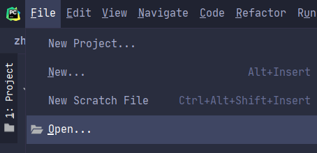 Open Folder as PyCharm Project 怎么添加？-CSDN博客