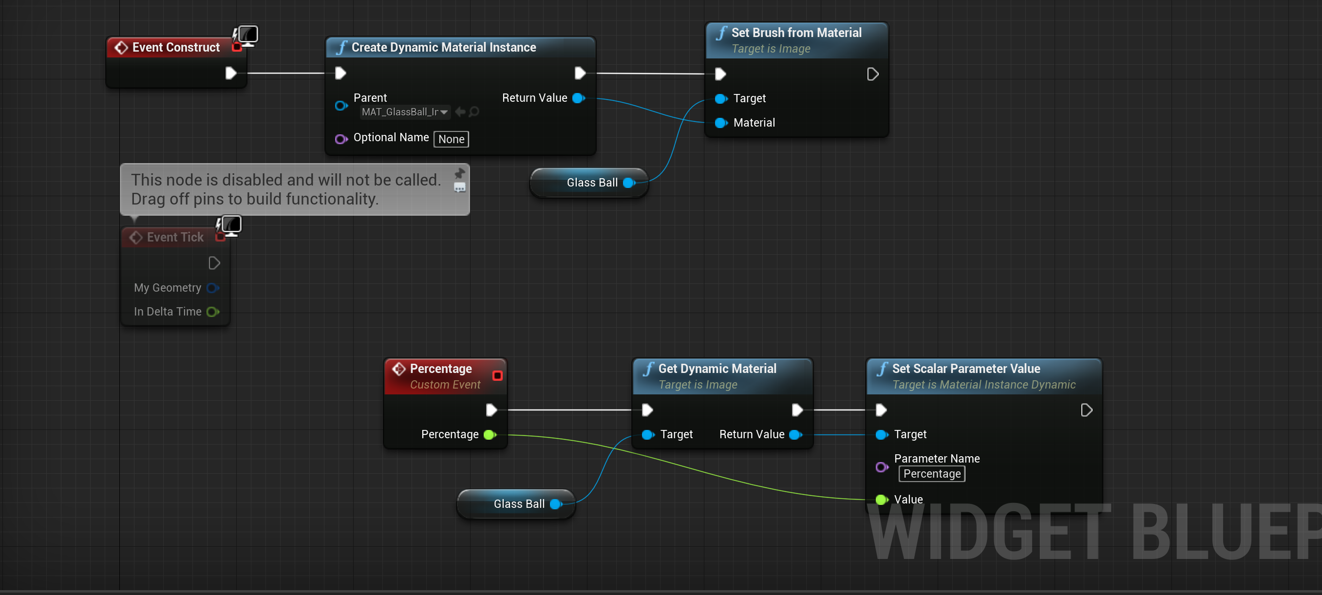 Unreal Engine 4 —— GAS系统学习 （十一） 为主角增加技能框（添加血量球）_getbraincomponent()->stoplogic()-CSDN博客