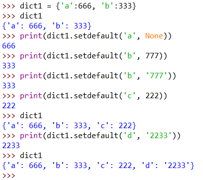 Python 字典中 setdefault()方法-CSDN博客