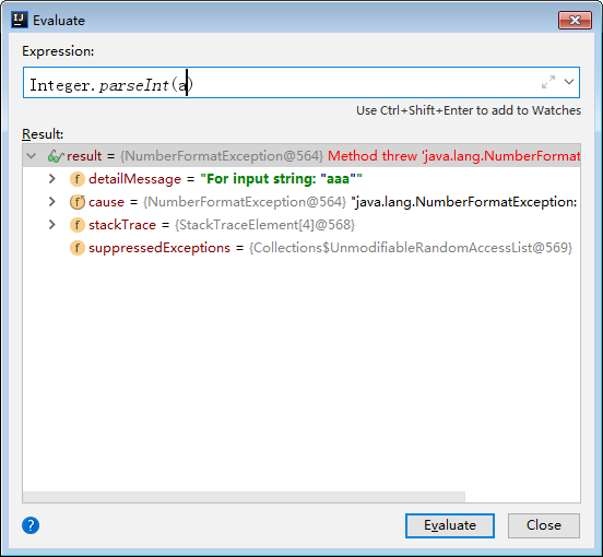 今天刚学的idea的debug打断点，Ctrl+u进入Evaluate Expression界面，调试程序事半功倍！_idea 打断点后 ctrl+u-CSDN博客