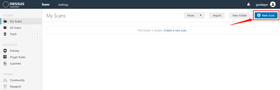 Linux环境部署Nessus扫描工具_nessus newscan点不了-CSDN博客