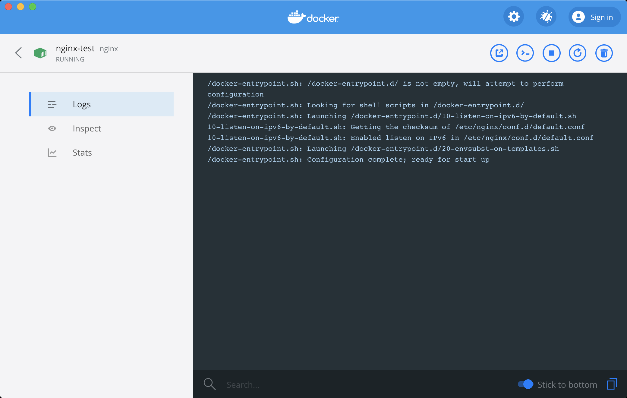 Docker-nginx简单实用(启动停止)_docker nginx启动后显示状态complete-CSDN博客