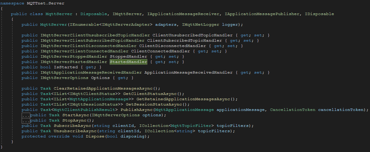 Implementation of MQTT server and client based on MQTTnet 3.0.12 - Programmer Sought