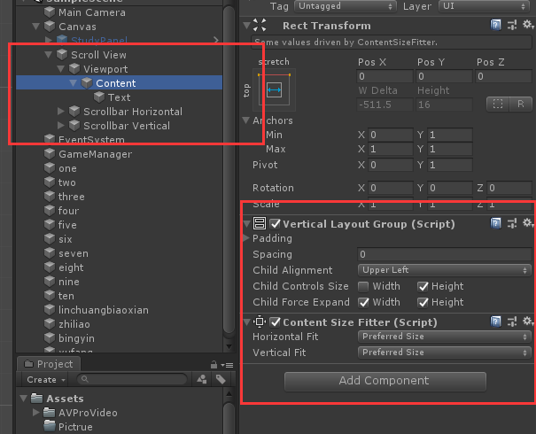 Unity之Text文本框大小和滑动框Scroll View大小随文字多少变化最佳大小-CSDN博客