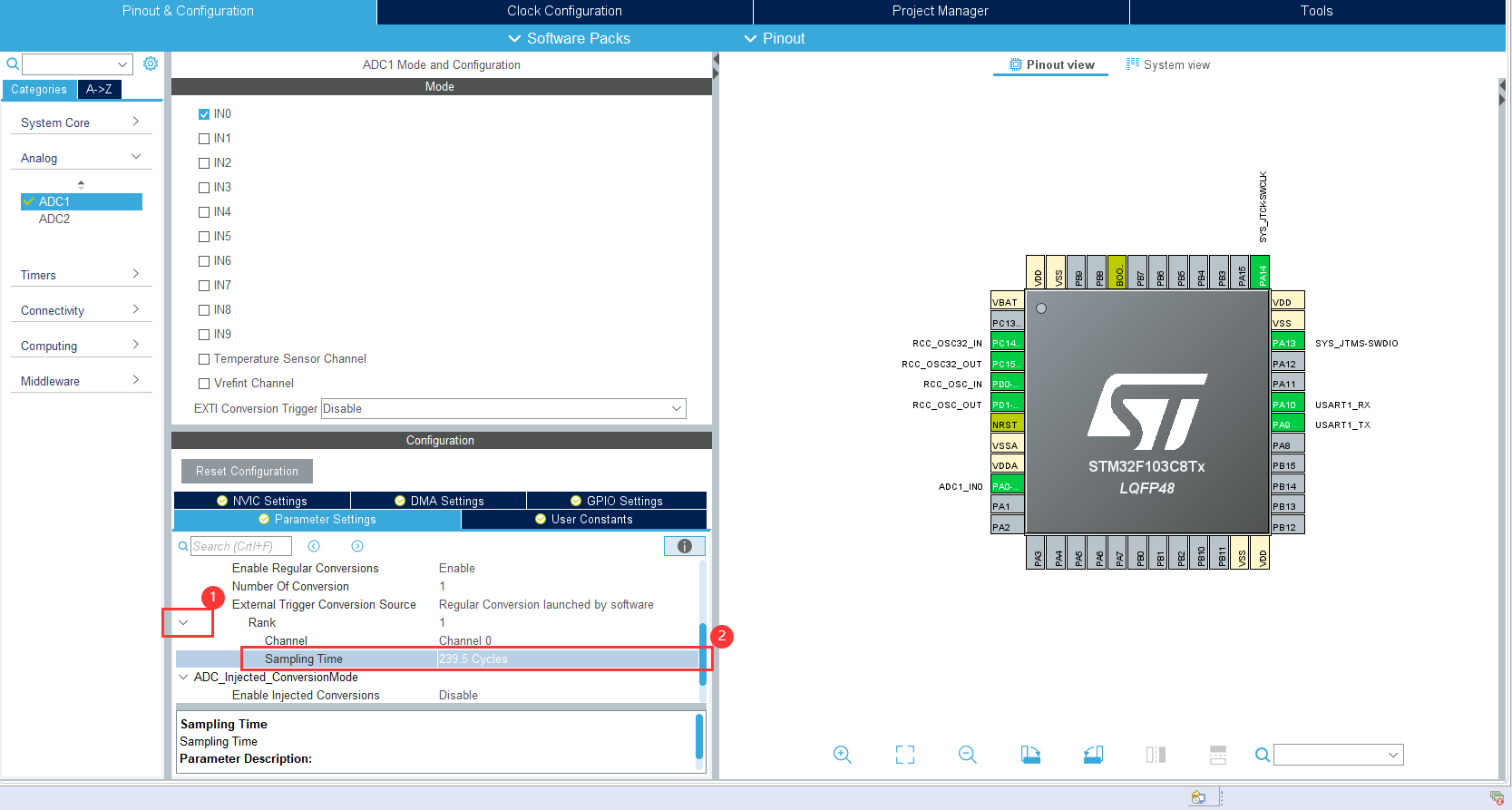 【CubeIDE】STM32 HAL库史上最详细教程(二)：单/多通道ADC读取电压_pollforconversion-CSDN博客