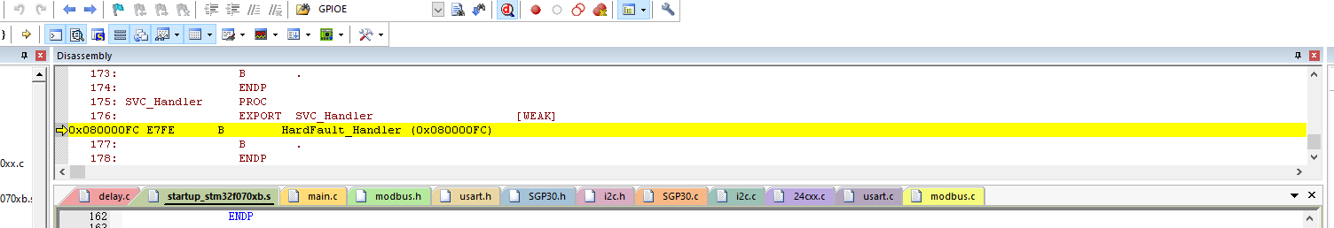 freertos创建任务后进入prvStartFirstTask发生HardFault_Handler中断 - 程序员大本营