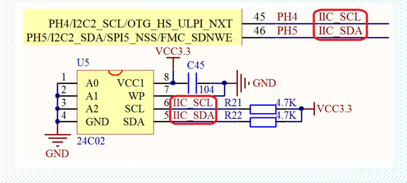 STM32基于IIC控制E2PROM和io口扩展_{gpioh->moder&=~(3