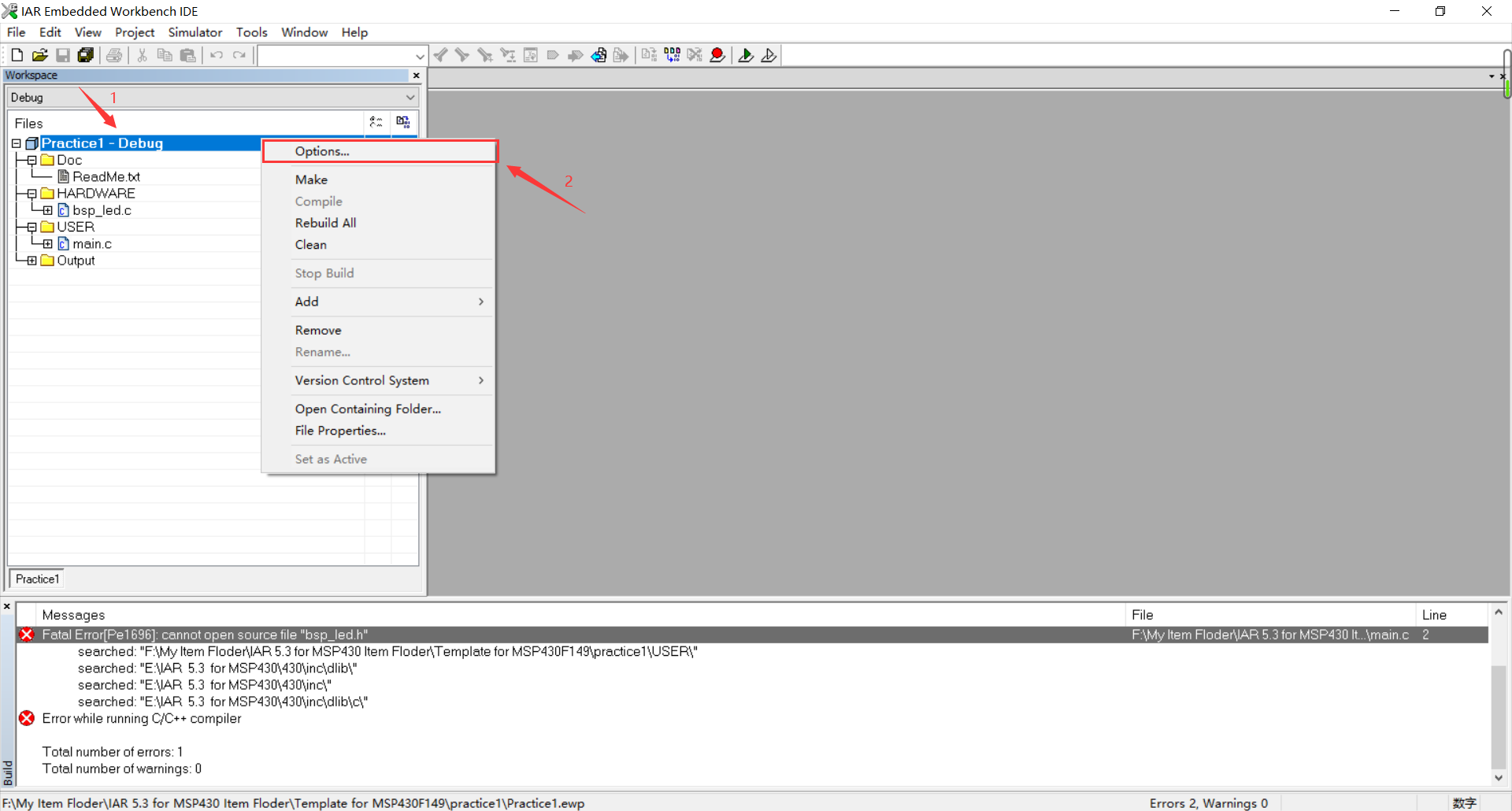 【IAR】IAR for MSP430添加头文件的方法_iar怎么添加.h文件-CSDN博客