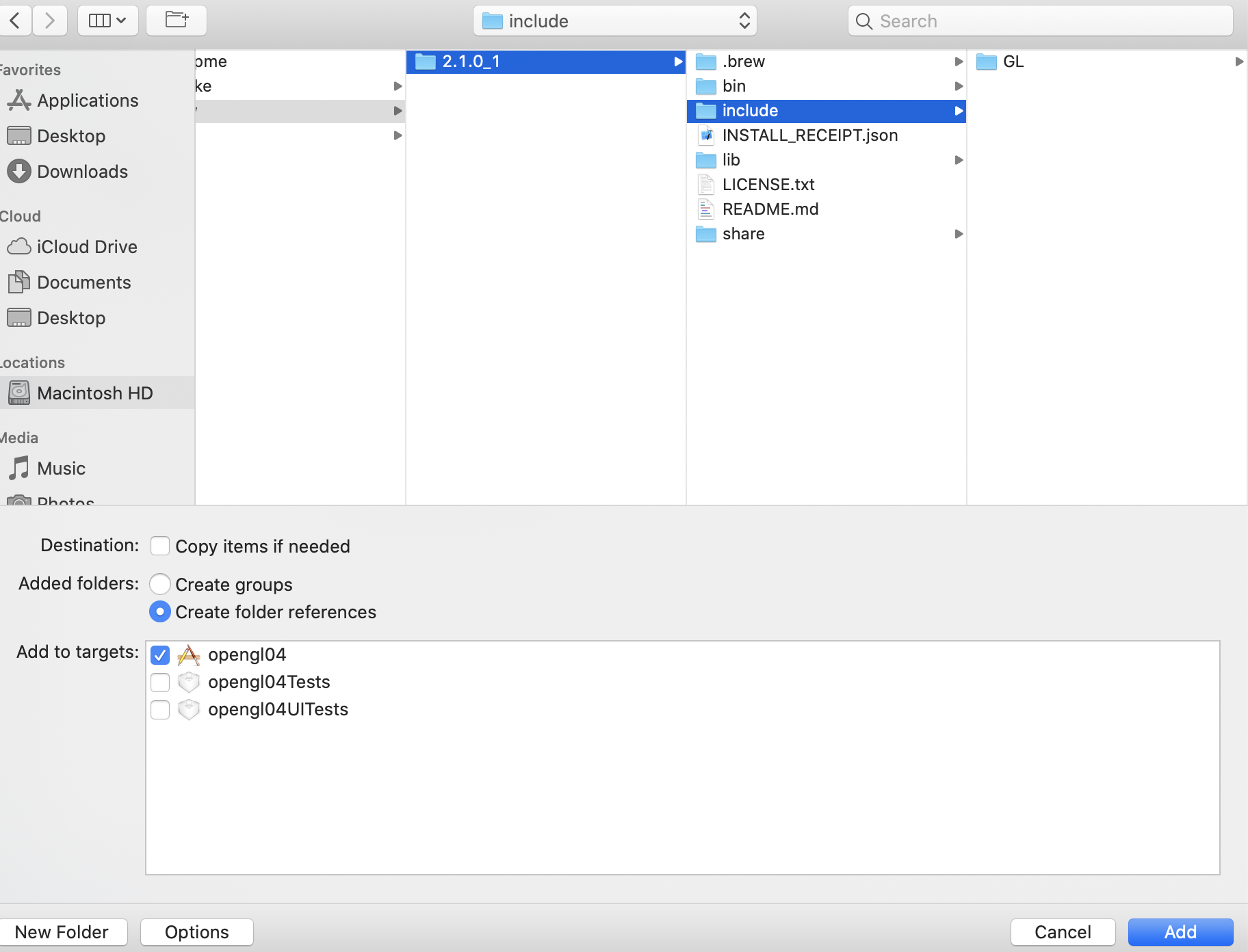 Mac平台配置OpenGL（glut，glew）_mac glew-CSDN博客