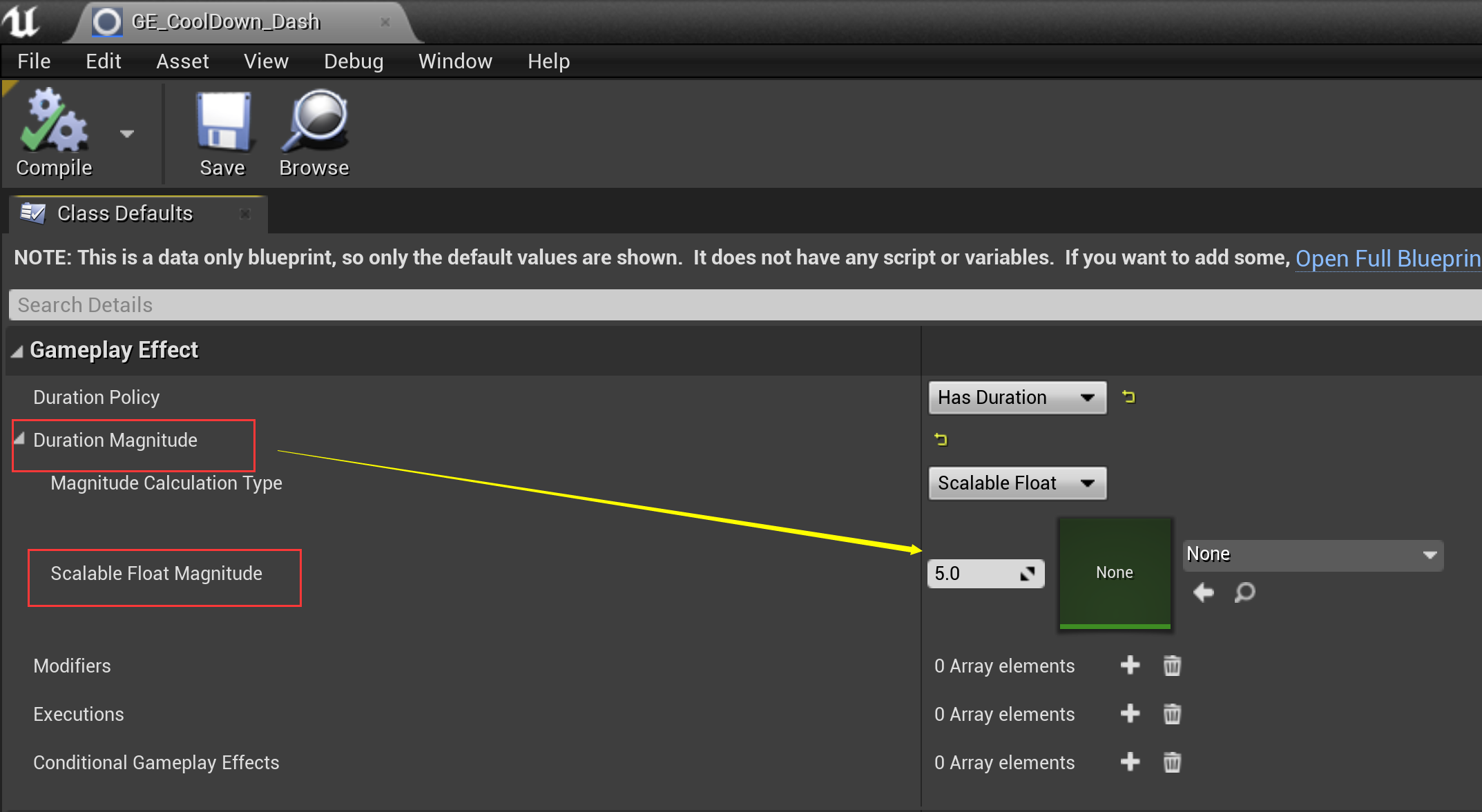 Unreal Engine 4 —— GAS系统学习 （二十二） 用C++代码将GA下所需的GE数据进行收集与打包_scalablefloatmagnitude-CSDN博客