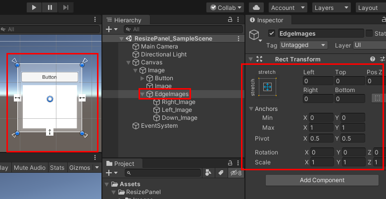 Unity UGUI 效果 之 鼠标拖拽UI边缘，简单实现边缘实时调整UI大小 Resize 的功能_unity鼠标移入范围改变ui-CSDN博客