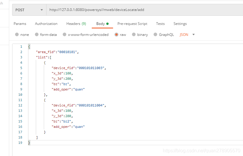 Java:springmvc中接收前端传递的对象类型比如list数组的json格式使用postman的raw测试验证接口入参中list数组是json串格式 Csdn博客