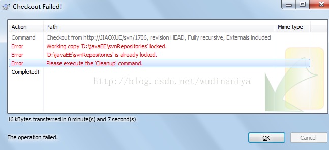 SVN被锁提示SVN Update Error: Please execute the ‘Cleanup‘ command_svn:update error-CSDN博客