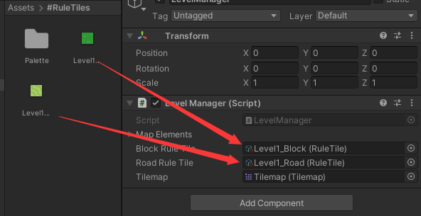 Unity记录：按照Rule Tile规则动态生成地图（从脚本中使用RuleTile）_tilemap绘制动态物体-CSDN博客