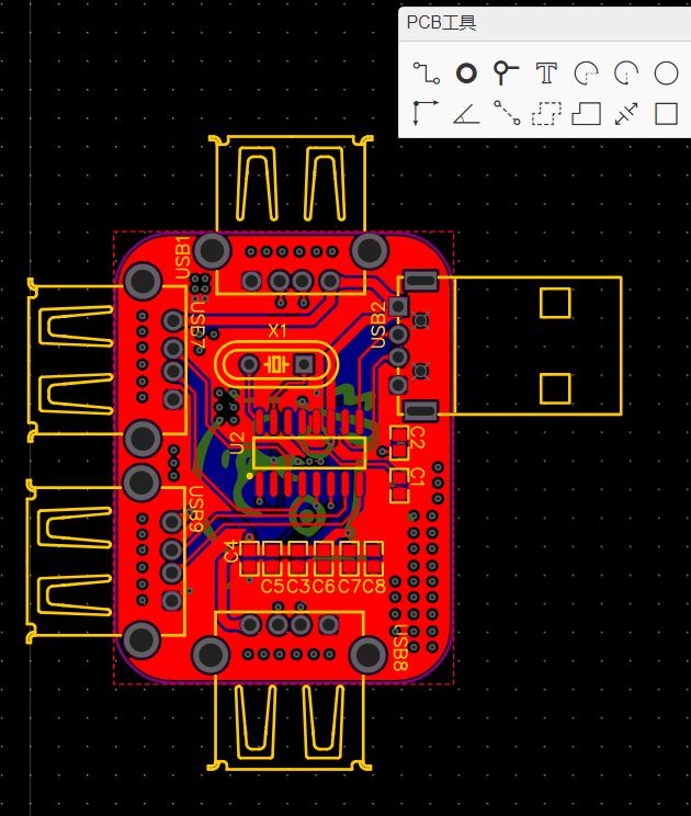 自制USB-HUB一分四扩展器_sl2.1a电路图-CSDN博客