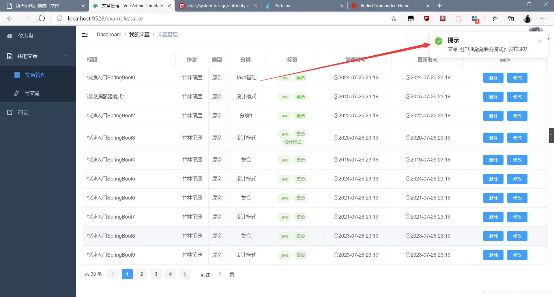 基于springboot Vue的个人博客系统15——写文章功能mavon Editor效果图 Csdn博客 6477