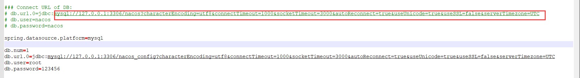 nacos连接mysql出现：Could not create connection to database server. Attempted reconnect 3 times ...