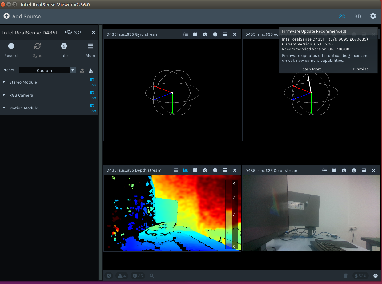 Intel Realsense D435i Image Acquisition and Camera Calibration - Programmer Sought