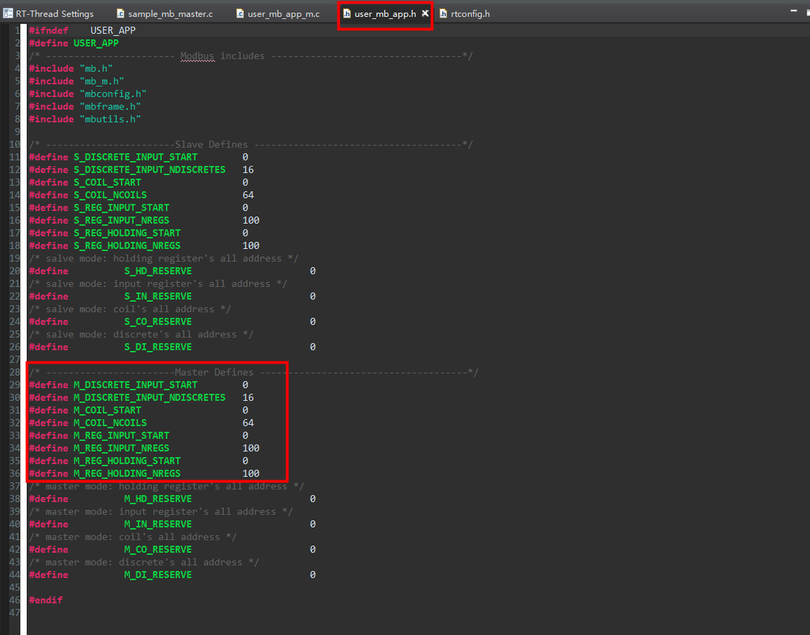 RT-Thread 之 移植 FreeModbus 协议栈（ 同时支持主机和从机功能）_rtthead freemodbus-CSDN博客