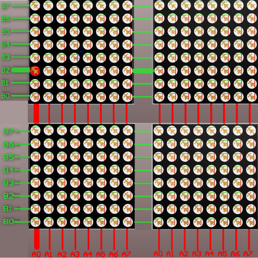 16*16 dot matrix, two expanded to 16*32 dot matrix - Programmer Sought